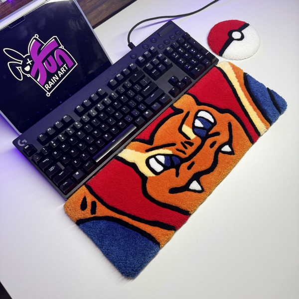 Charizard Keyboard Rug – Rain Art